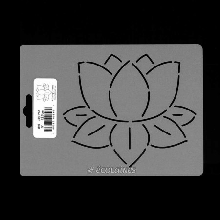 Stencil de patchwork - Lilly pad