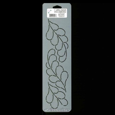 Stencil de patchwork - Feather border