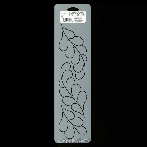 Stencil de patchwork - Feather border