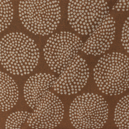 Tissu Northcott studio - modern elements rust circle