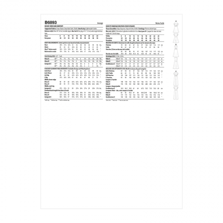 Patron Butterick 6893 - Robe et combinaison