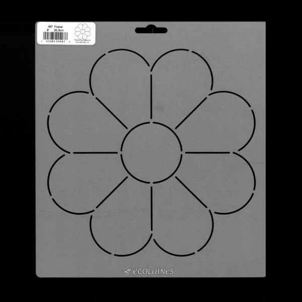 Stencil de patchwork - Big flower