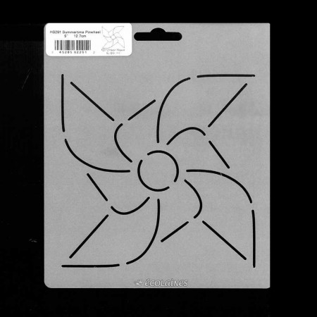 Stencil de patchwork - Summertime pinwheel
