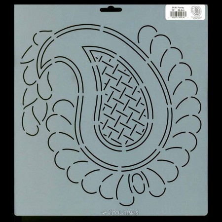 Stencil de patchwork - Big Paisley