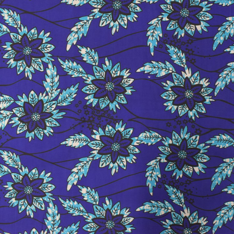 Tissu wax - Bleu