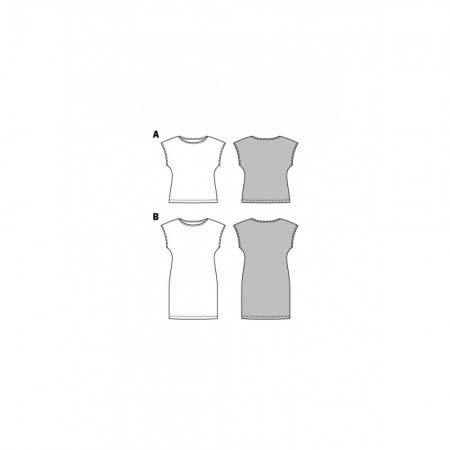 Patron Burda 6540 - Top et robe sans manche