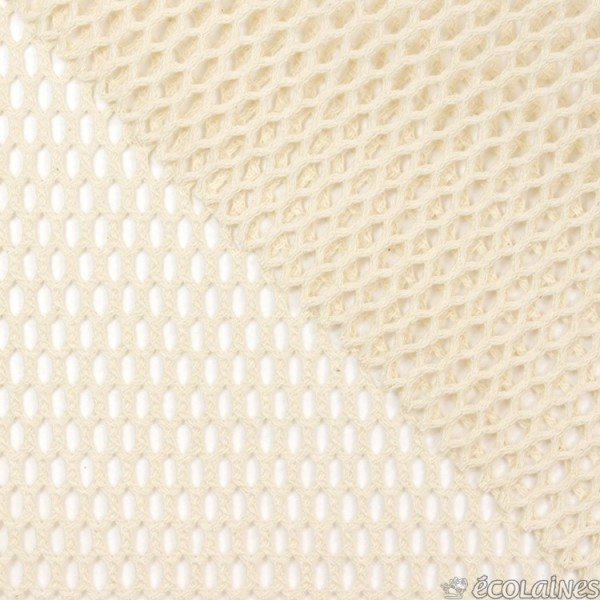 Tissus filet coton bio ou polyester