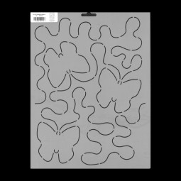 Stencil de patchwork - Feather border