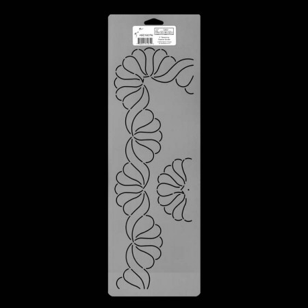 Stencil de patchwork - Reversing feather border