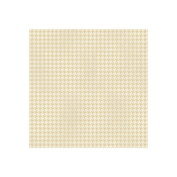 Tissu Cheryl Haynes - Blushed Houndstooth - Cream