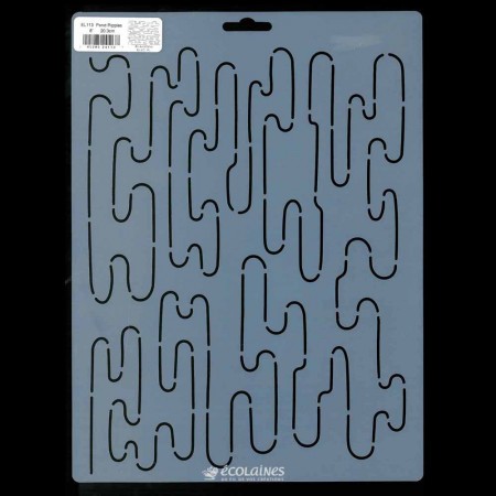 Stencil de patchwork - Pond ripples