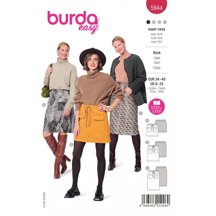 Patrons de couture Burda style - Jupes