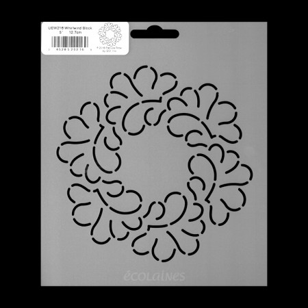 Stencil de patchwork - Whirlwind block