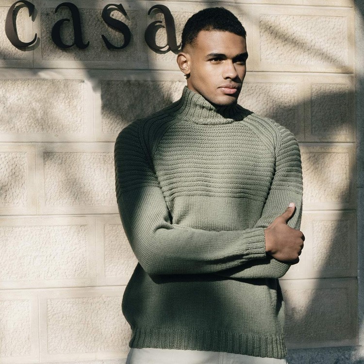 Kit de tricot - Pull col roulé - Basic merino