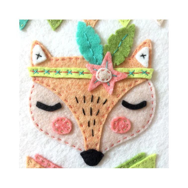 Kit de feutrine - Fanion Renard Sleepy