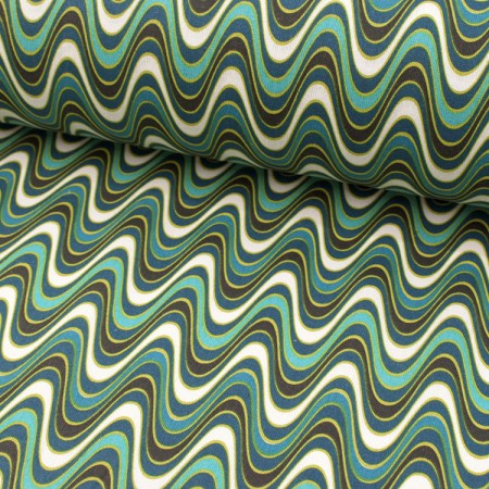 Tissu coton - Groovy vert