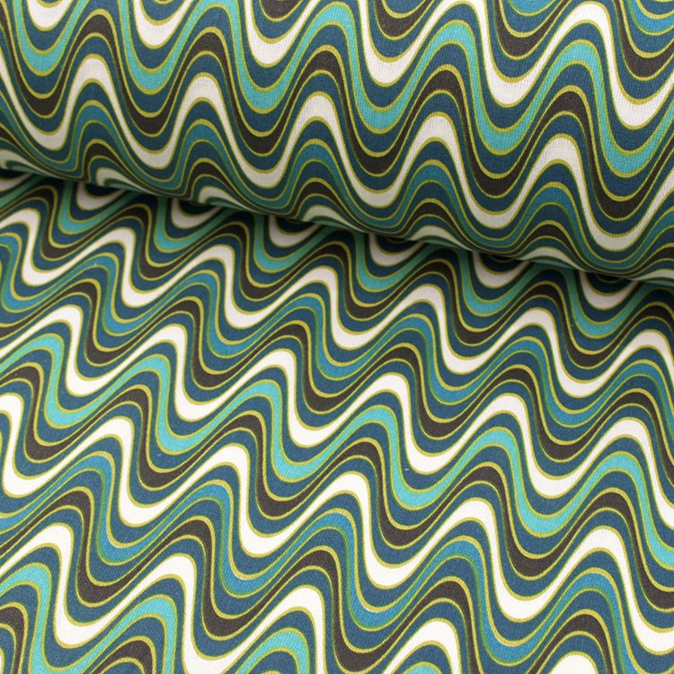 Tissu coton - Groovy vert