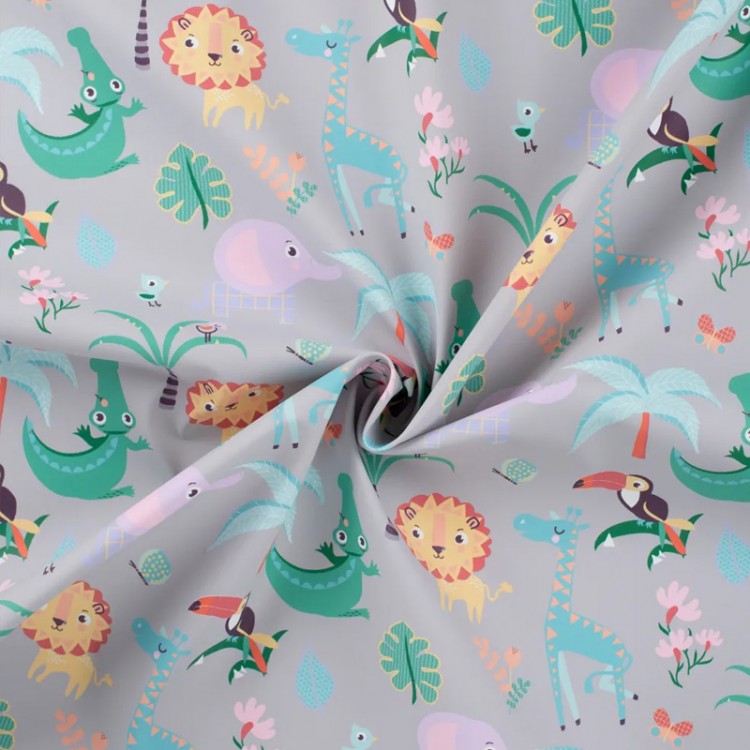 Tissu vinyl raincoat - Happy animals