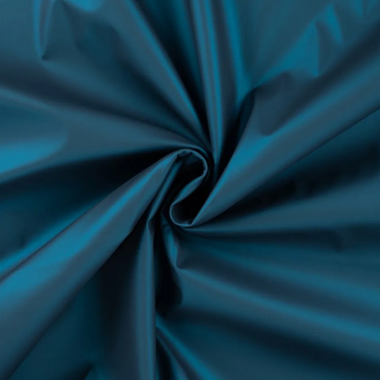 Tissu vinyl métallique bleu pétrole
