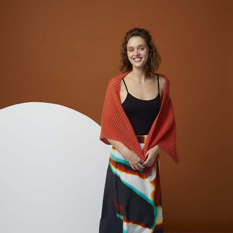 Kit de tricot - Châle Gloria - Noëlle