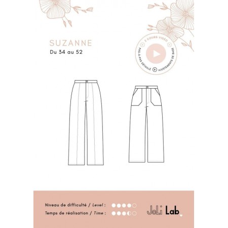 Patron Joli Lab - Pantalon Suzanne - Écolaines