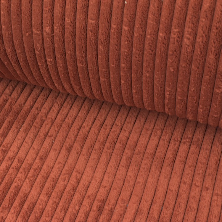 Tissu velours côtelé - Popea terracotta