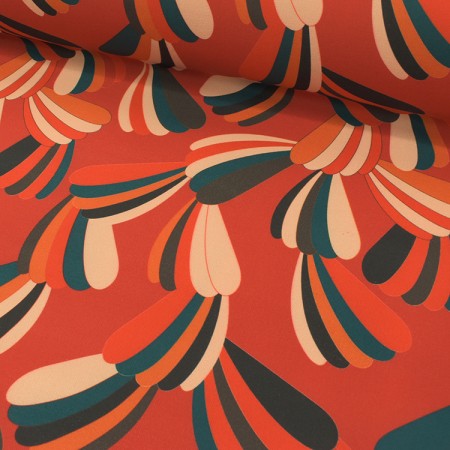 Tissu d'ameublement bachette - Jeremie rouge