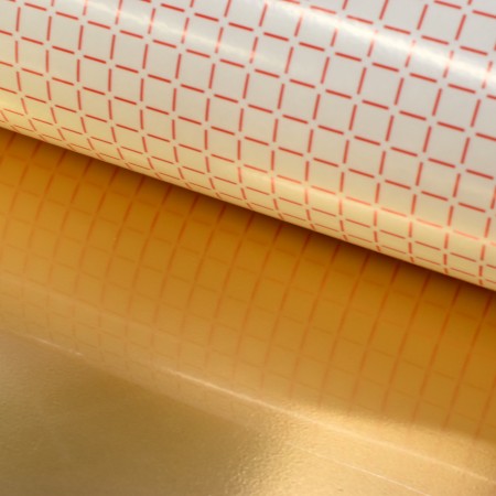 Coupon de polyphane doré pour abat-jour